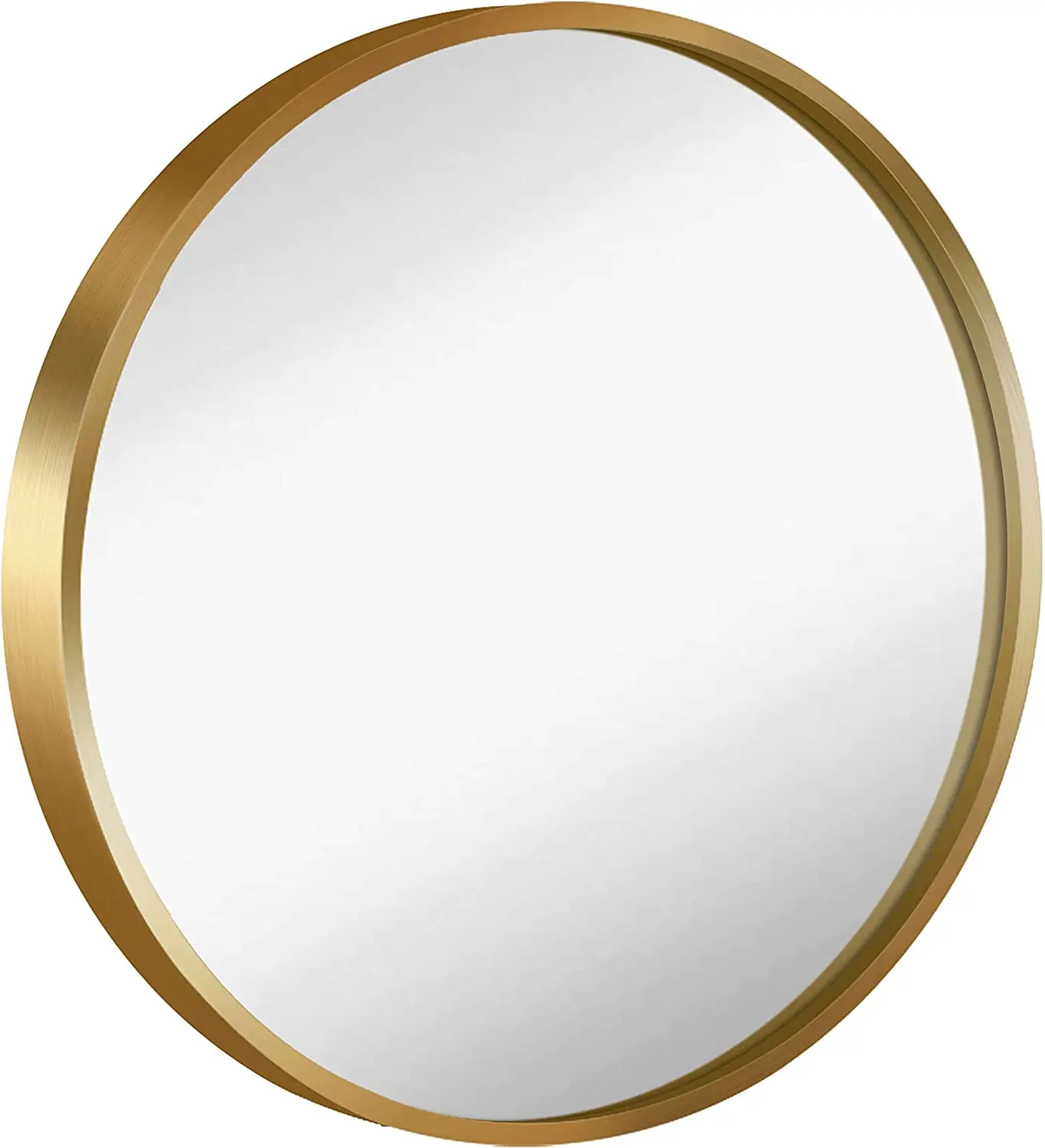 Round Framed Wall Hanging Mirror Vanity Mirror Large Circle Metal ...