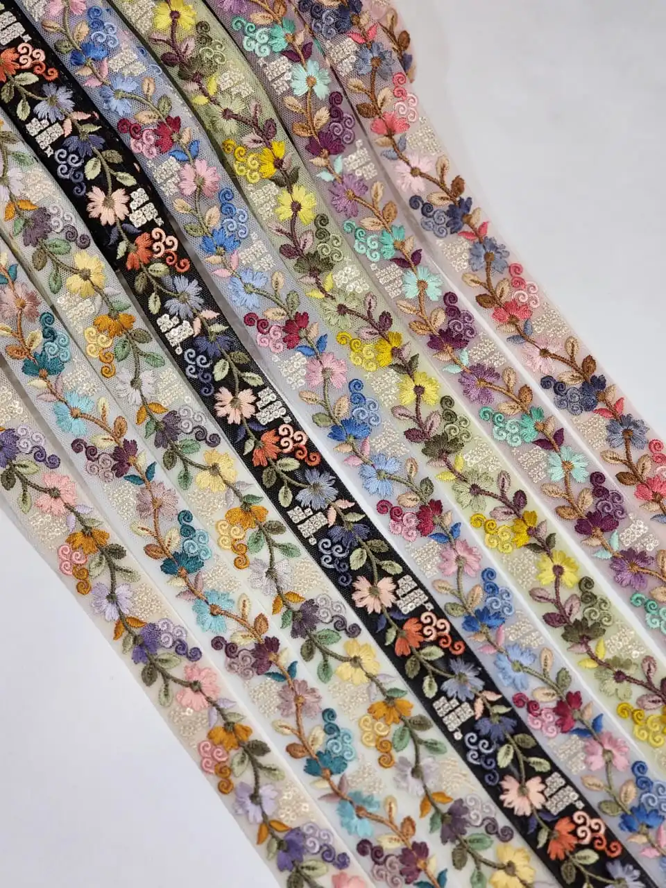 Lace Embroidery Designs Heavy Multi Color Cord Lace Fabric Laces ...