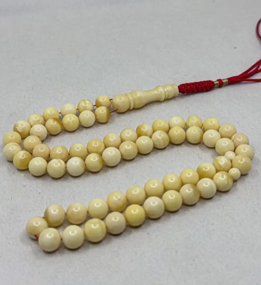 Natural Amber Islamic Rosary Muslim Prayer Beads Amber Prayer Beads ...