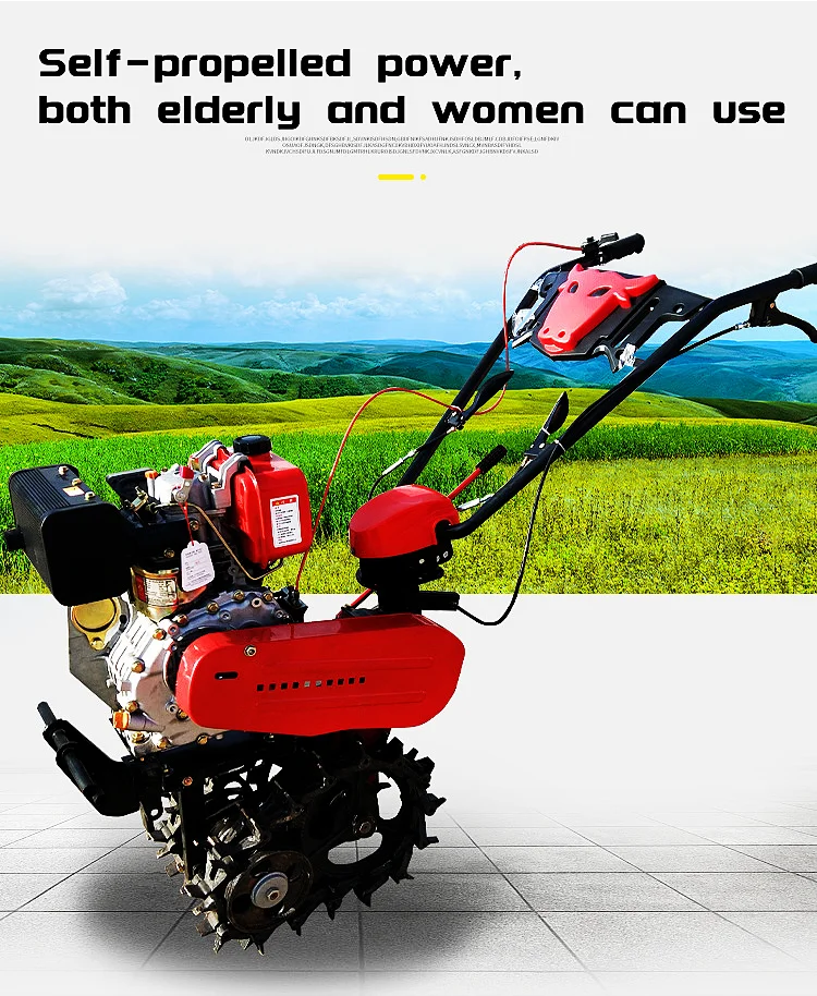 Best-selling Small Hand-push Weeding Tillage Ditching Machine ...