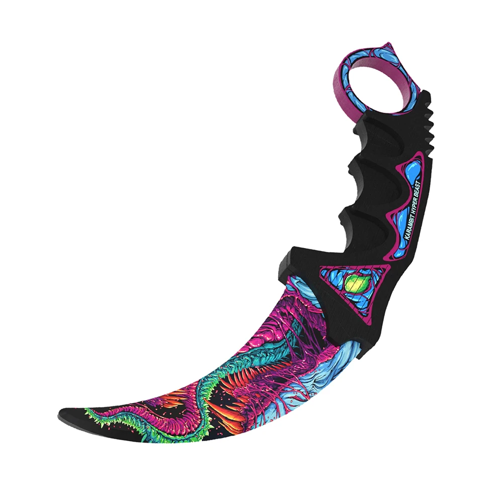 Hot Price Cs Go Karambit Knife Wooden Toy Color Hyper Beast - Buy ...
