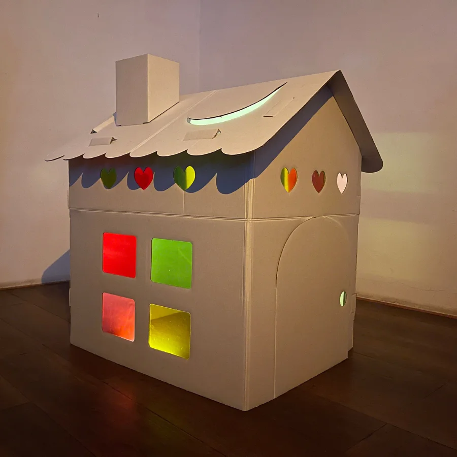 Paper House Paper Drawing And Coloring Puzzle Diy Educational Cardboard ...