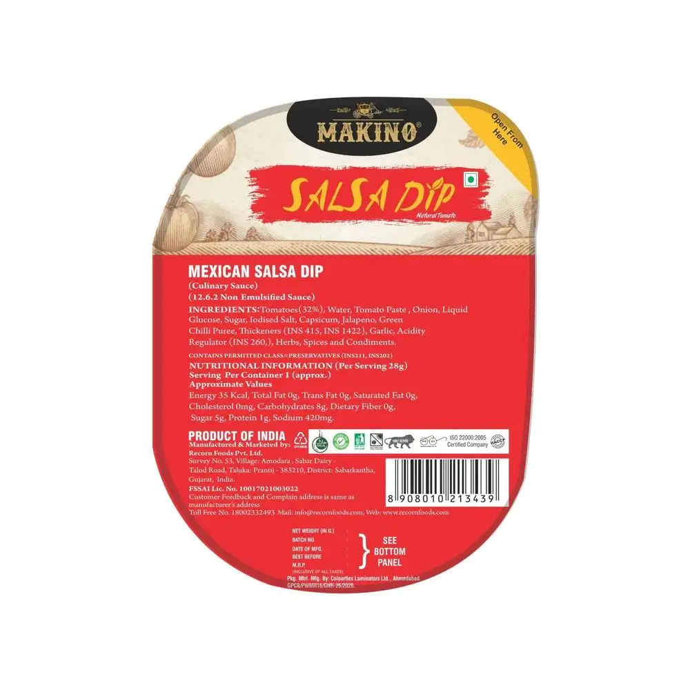 Makino Discounted Combo Bag With 3 Assorted Nachos & 1 Salsa Dip (each ...