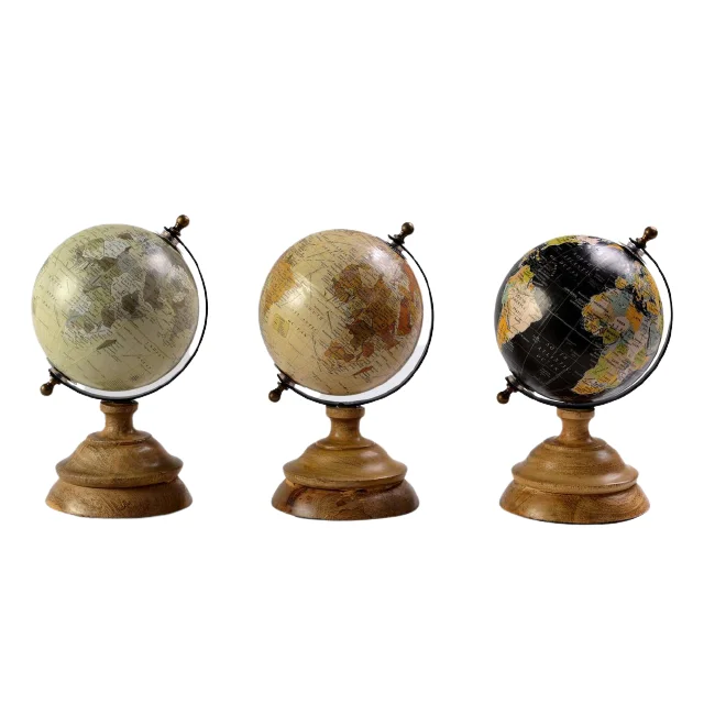 Hot Deal Luxury Style Globe With Wood Base For Office & Home Decoration ...