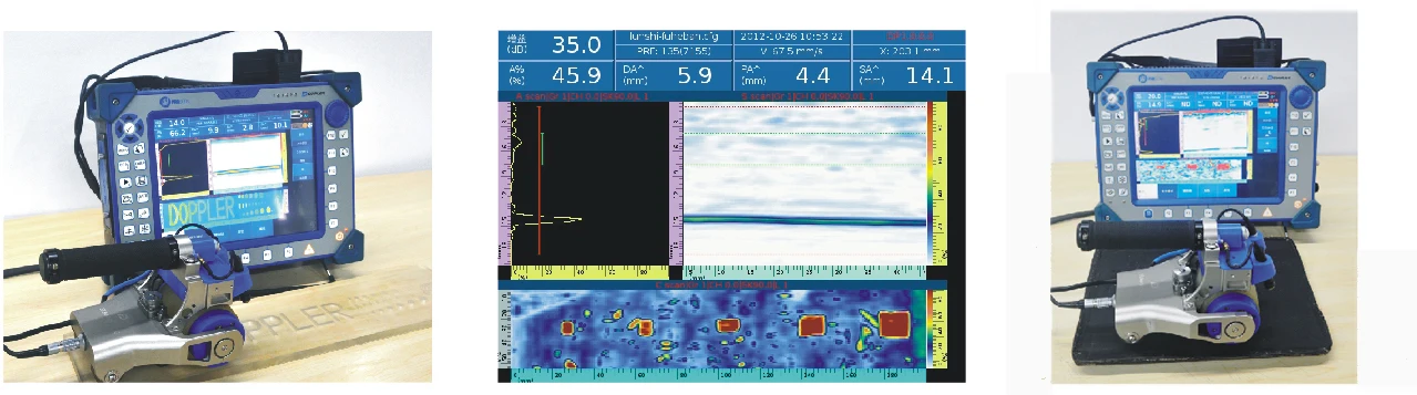 Doppler Wheel Probe Scanner for Paut Phased Array Testing
