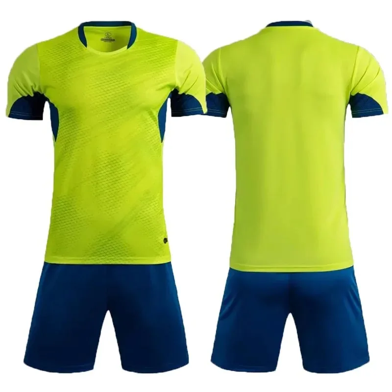 Adult And Kids Blank Soccer Jersey Football Training Sets Sport Short ...