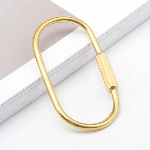 Brass Key Maxbell Brass Oval Key Ring Split Chain Rings Key Holder Loop ...
