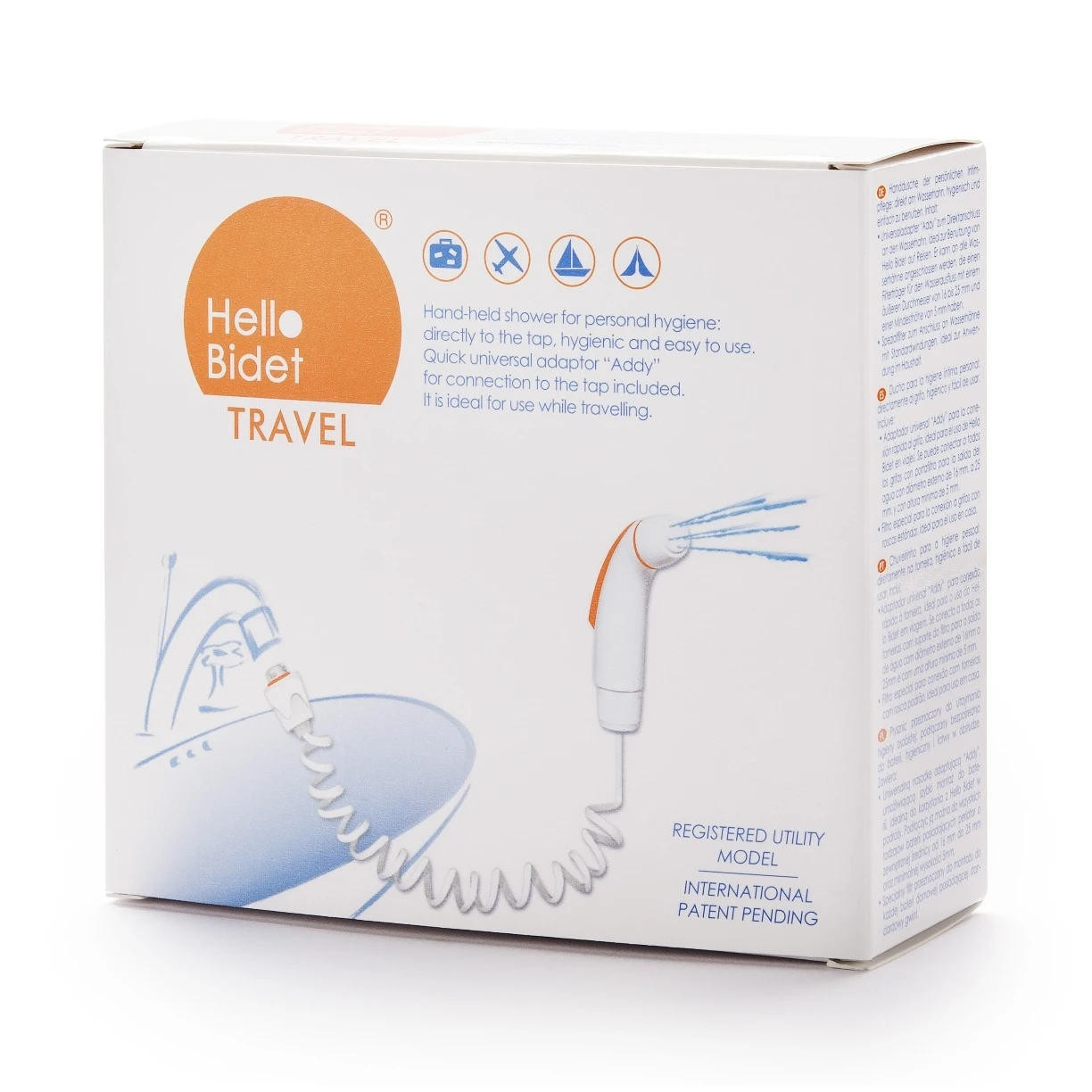 New Portable Italian Bidet With Hand Shower That Connects Directly To ...