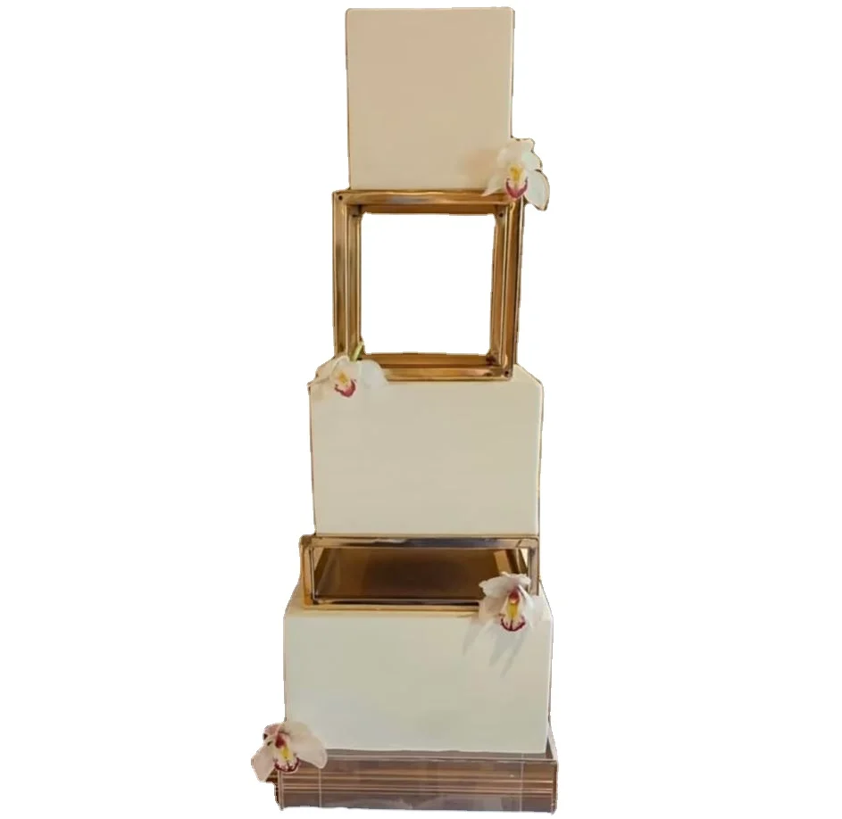 Metallic Cake Separators - Elegant Display Solutions