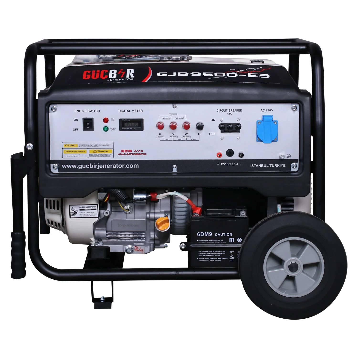 9kva Portable Gasoline Genset Alternator Kw Power Generator Datakom Ats ...
