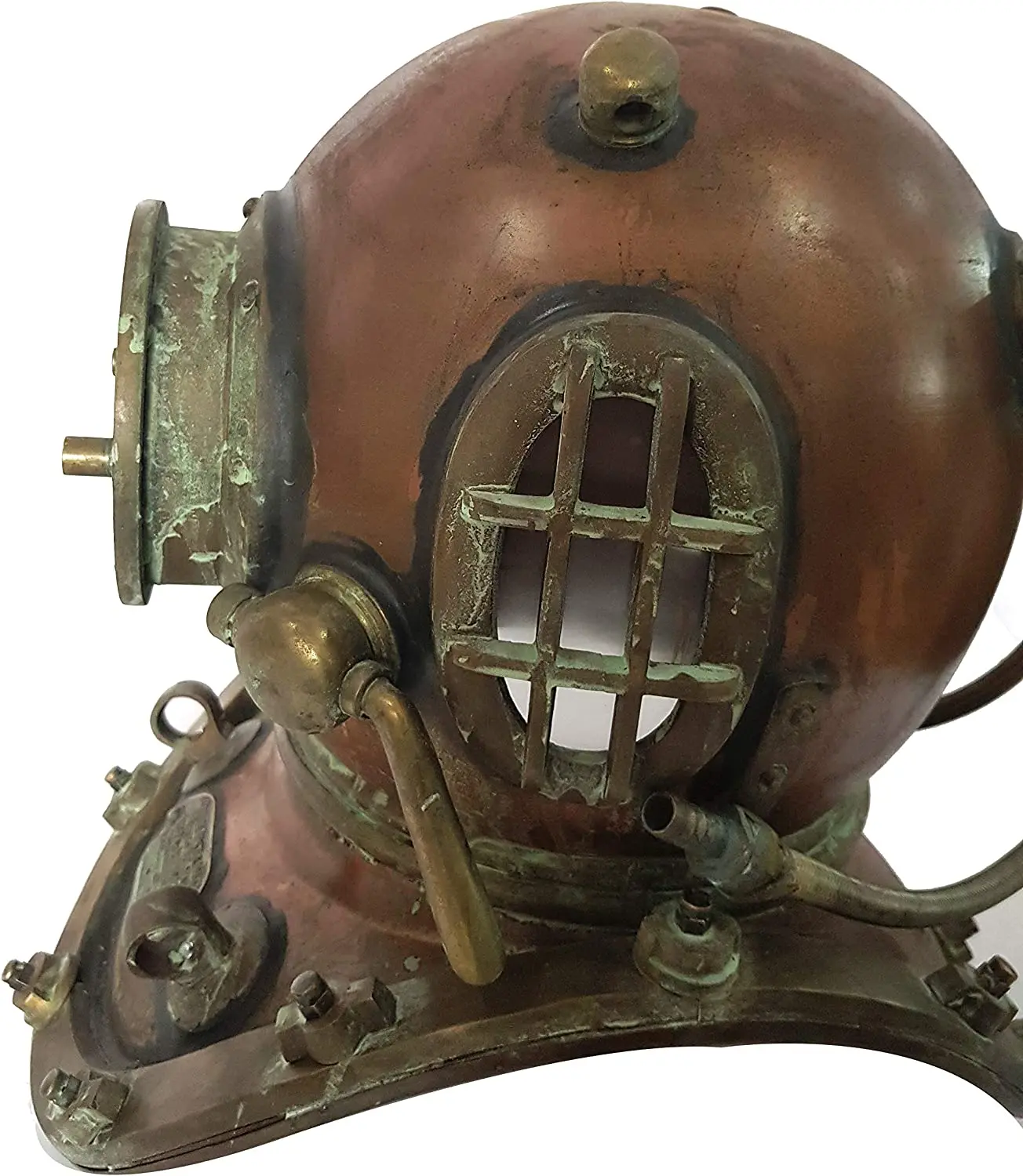 Brass Model Sea Diving Helmet Desk Home Diving Helmet Antique Maritime ...