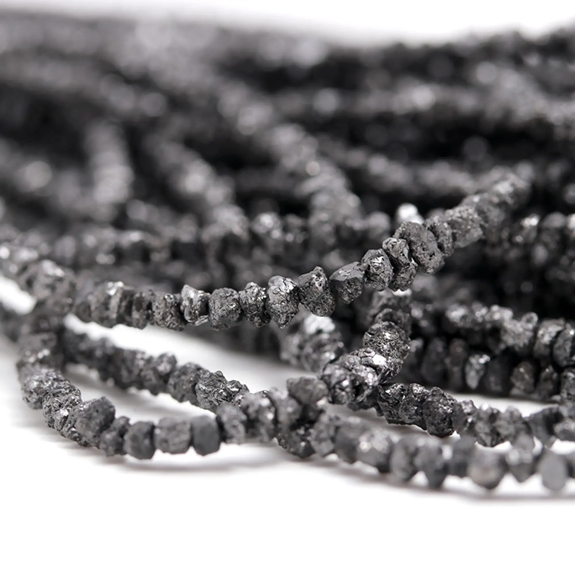 Conflict Free Rough Diamond Beads,Aaa Natural Black Diamond Raw Beads,2 ...