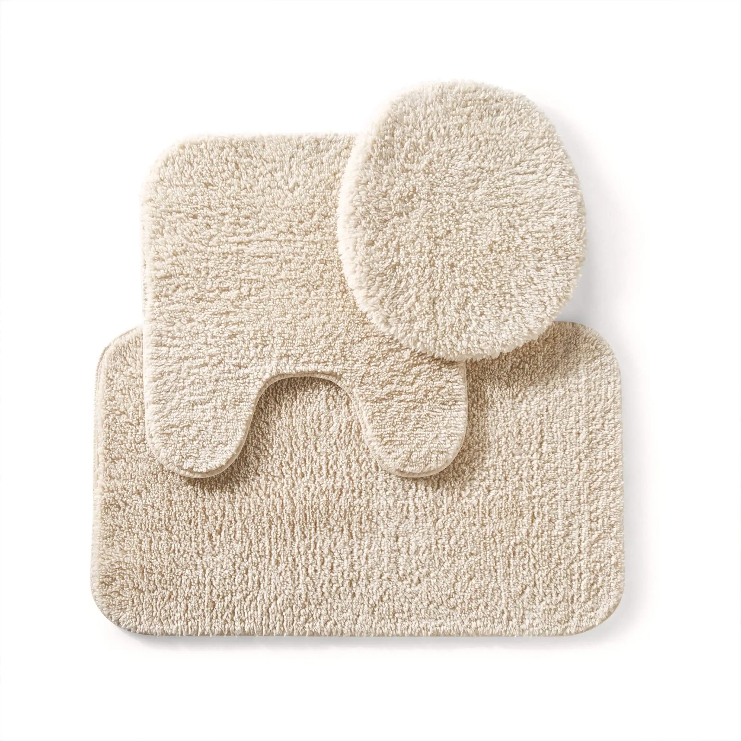 Wholesale Tie-Dye Long Plush Toilet Three-Piece Non-Slip Foot Mat ...