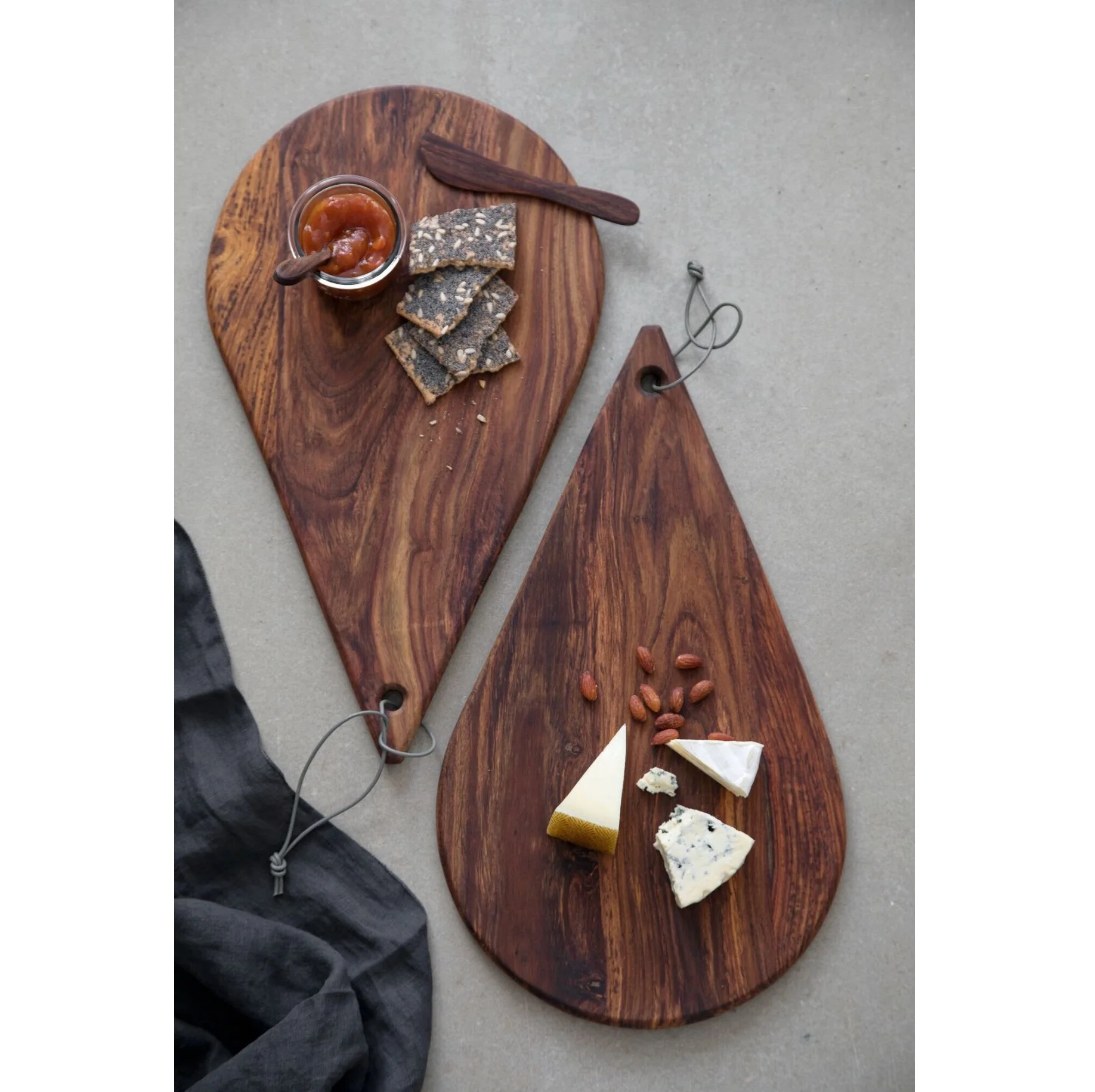 Chopping Board Teak Wood End-grain With Channel Brown Wholesale Multi ...
