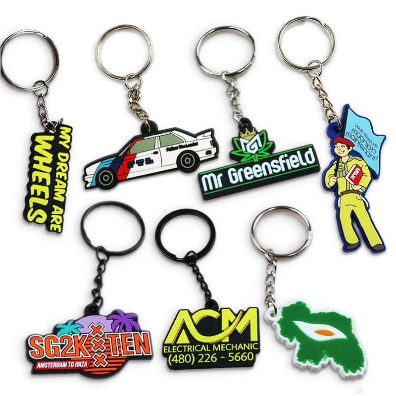 Customized Keychains - Promotional 2D and 3D Rubber Gifts