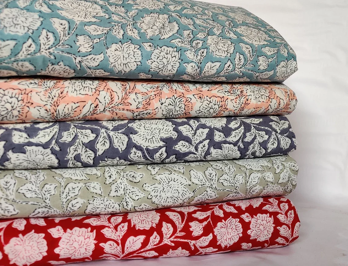 Wholesale 100% Cotton Floral Printed Fabrics for Home & Fashion