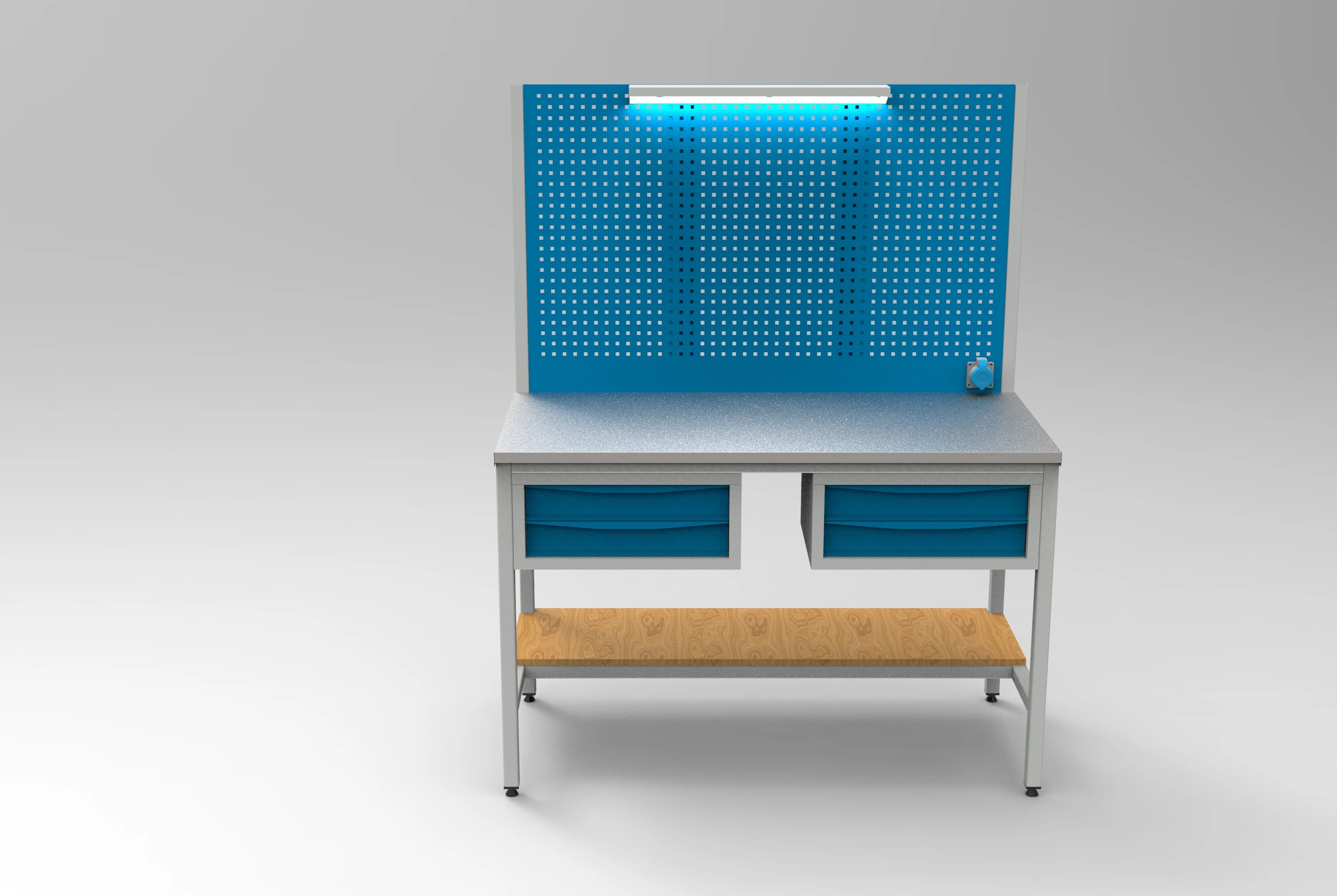 1,5 Mt Profile Workbench Dimensions H1850xw1430xd693 Mm Dkp And Hrp ...