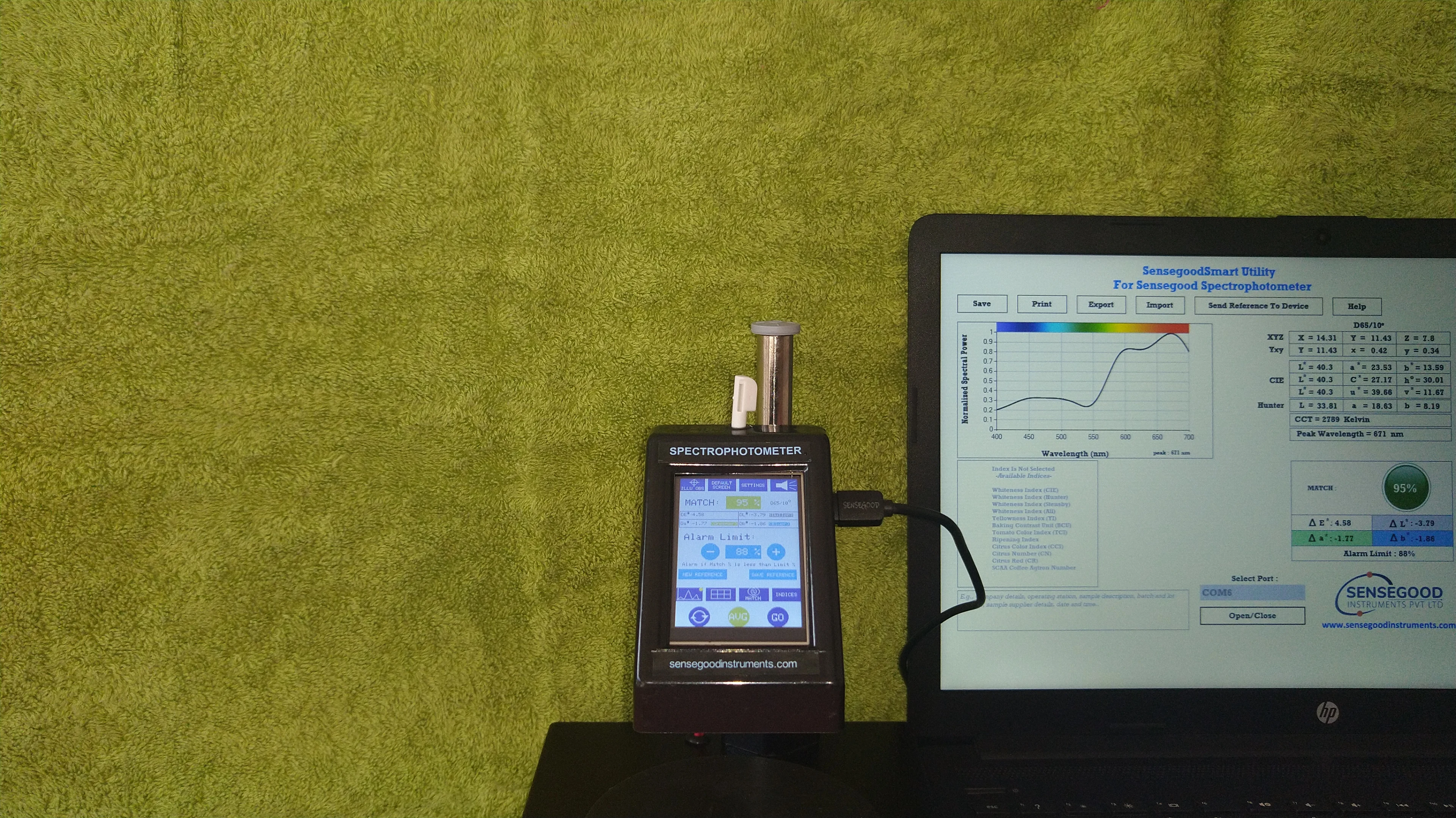 Color Reader Color Croma Meter spectrophotometer for color measurement ...