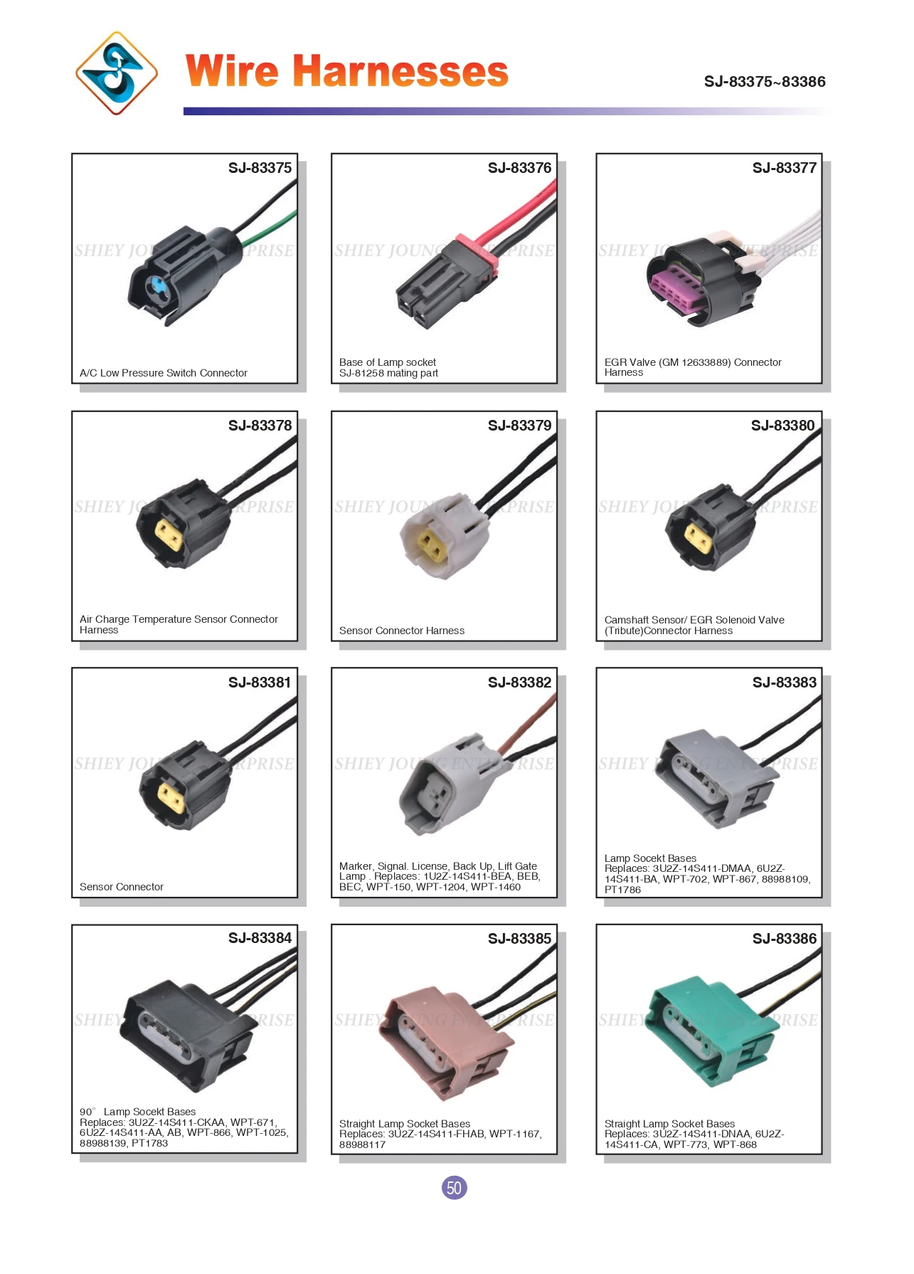 Automotive 2 Pin Female Cooling Fan Connector 2 Way Wire Harness ...