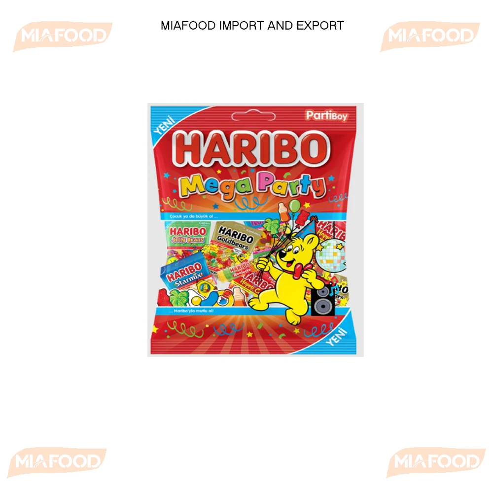 Haribo Mega Party Doypack Gummi Candy 200 Gr X 24 All Time Fresh Stock ...