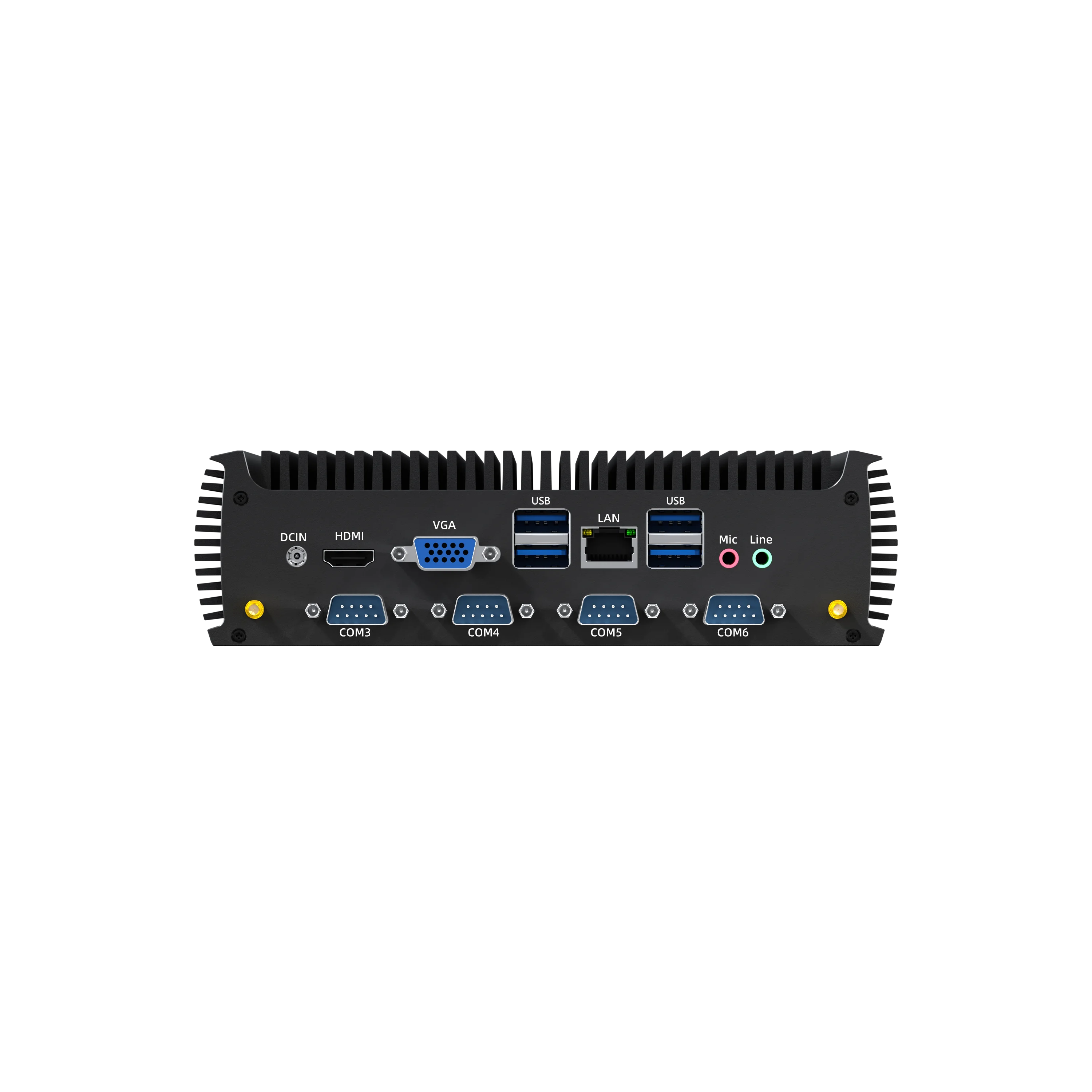 YCTipc IPC Intel Core I3 I5 7200U I7 16G 256G Fanless Mini Pc With 6 ...