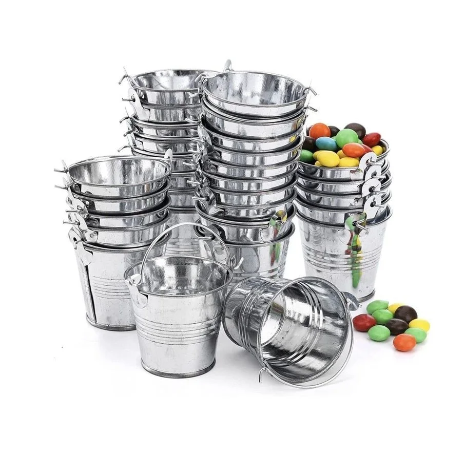 Stainless Steel Snack Bucket Multi-purpose Portable Ice Bucket With ...