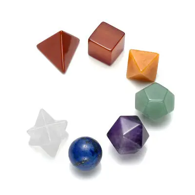 Wholesale 7 Chakra Crystal Platonic Solids Geometry Sets For Healing ...