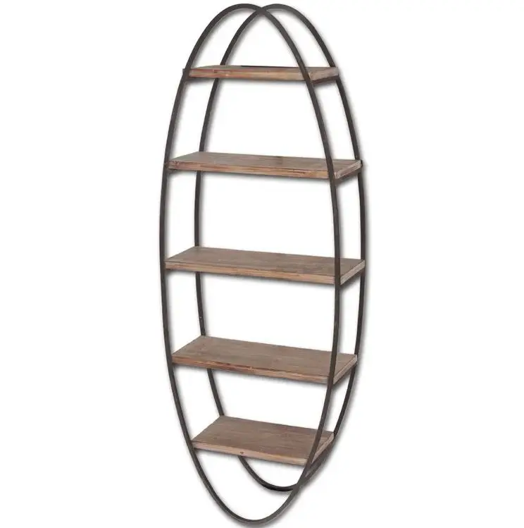 Customized Fancy Design Oval Shaped Floating Wall Shelves Wall Mounted ...
