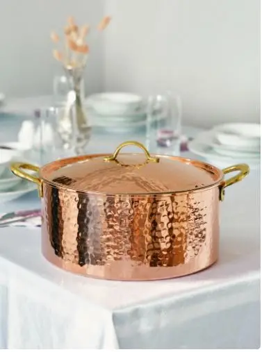 New Design Golden Copper Cookware Antique Design Stainless Steel ...