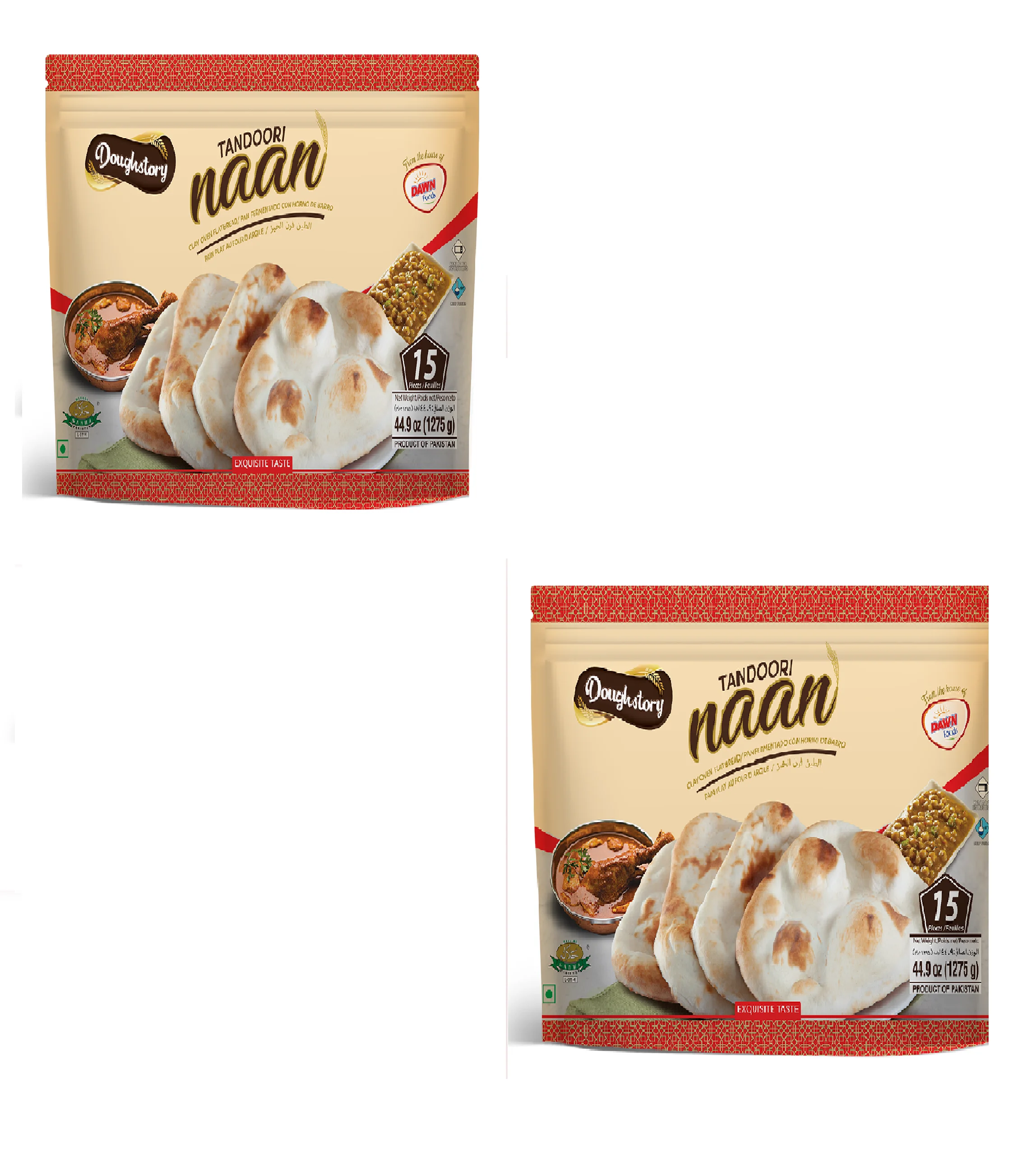 Naan Tandoori甜甜圈超值包15件粘土烤箱平板面包普通naan普通平板面包由小麦粉制成 - Buy 冷冻paratha Lachha Paratha/层状paratha冷冻 ...