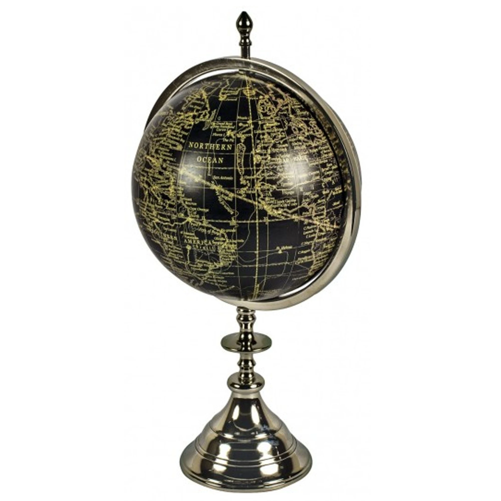 Brass Antique Aluminium World Globe For Table Decor Antique Design Pot ...