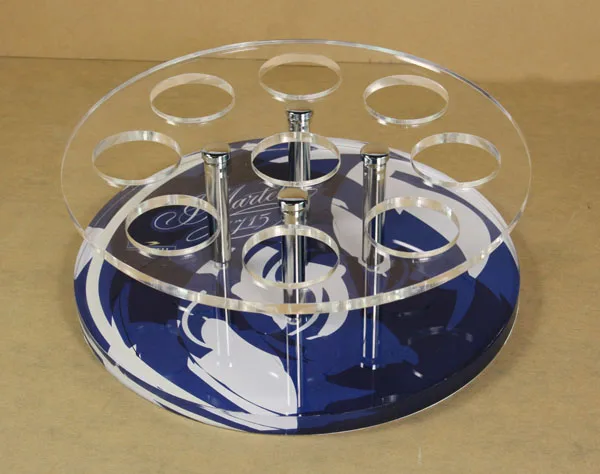 Acrylic Shot Glass Holder Display Rack Barware Wine Liquor Bottle ...