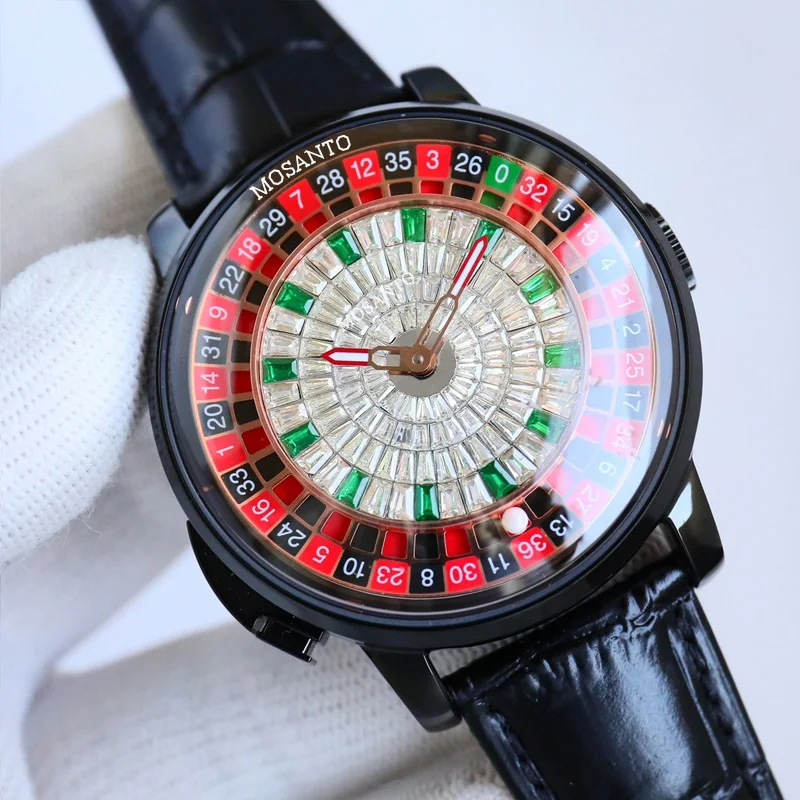 Luxury Japan Movement Watches - Gambling Disk Rotate Mens