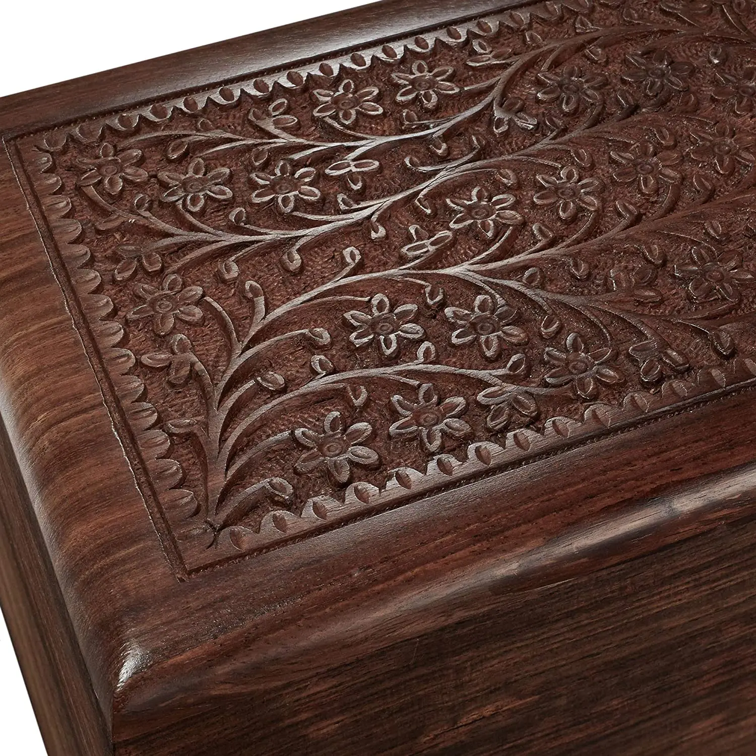 Rosewood Hand-Carved Floral Urn Box Cremation Memorial| Alibaba.com