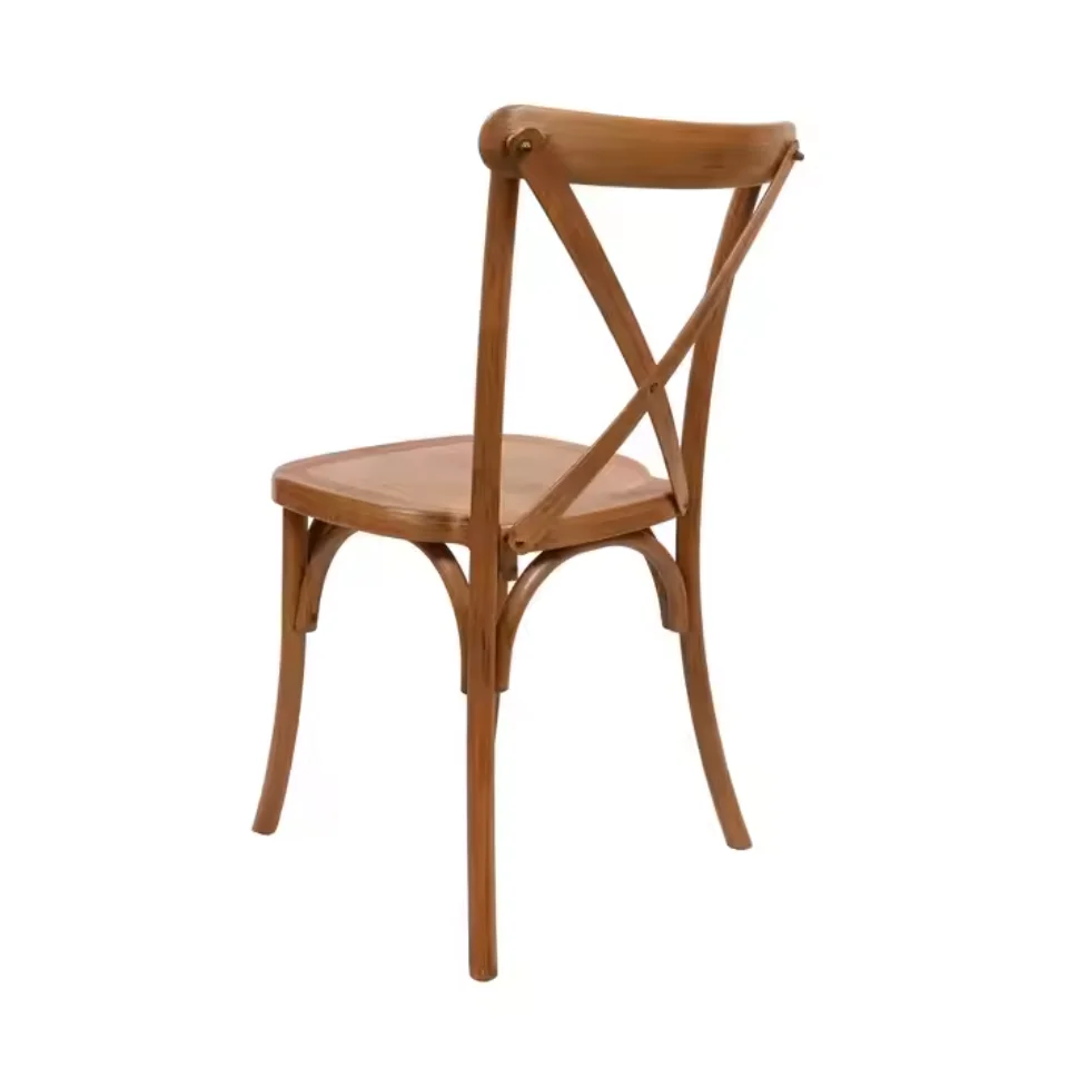 Commercial Stackable Banquet Chairs with Wooden Seat and Backrest Heavy ...