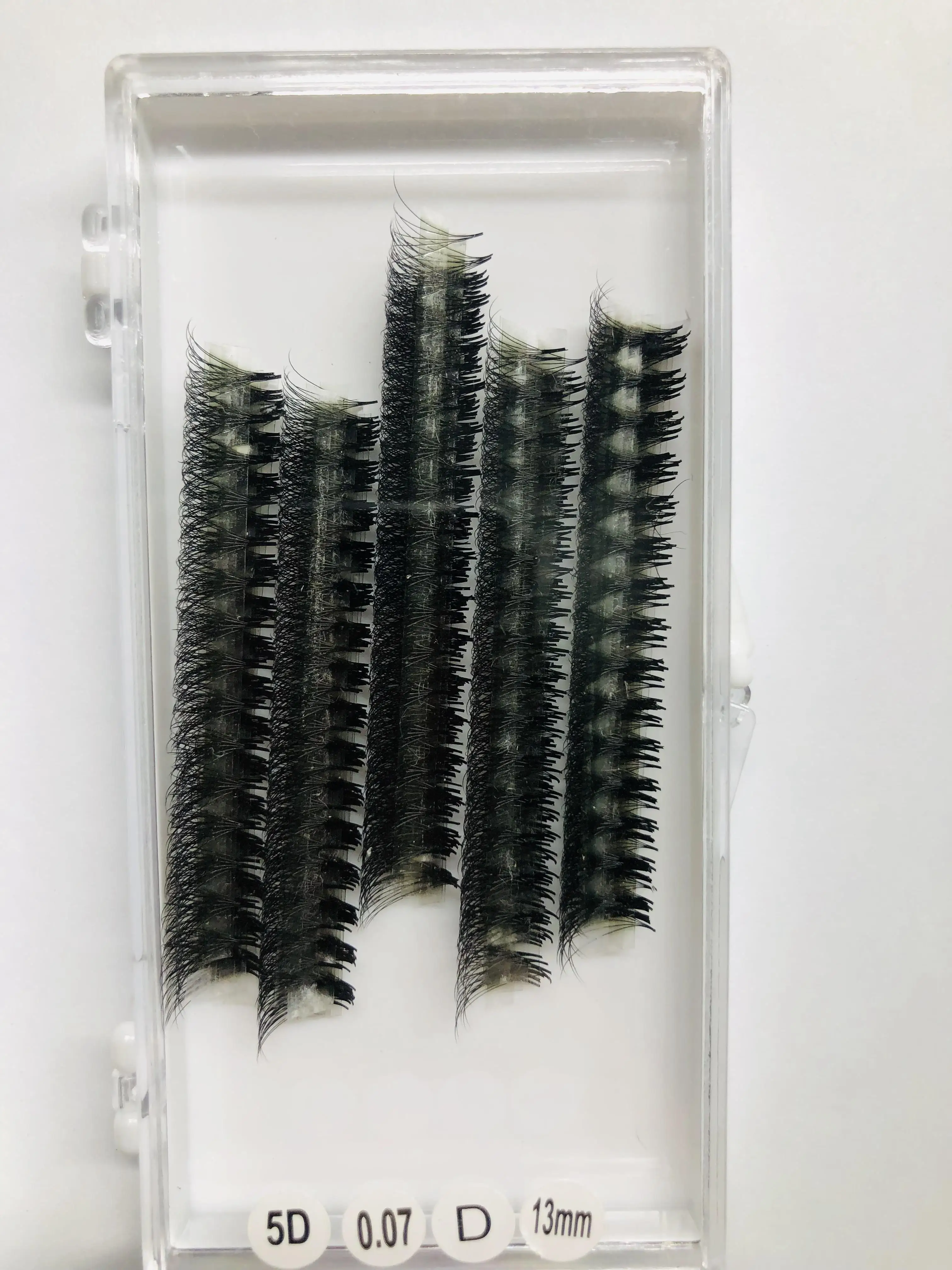 High Quality Heat Bonded 3d 4d 5d 0 07 Pointy Base Premade Fans Lash Extension Korean Black ...