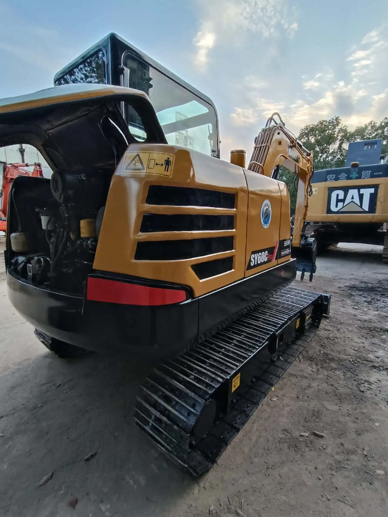 6t Small Mini Hydraulic Excavator Sany Sy60c Micro Excavator Digger ...