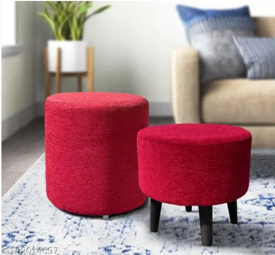 Homeaccex Ottoman Stool Pouffes Footstool For Sitting Tufted Leg Rest ...