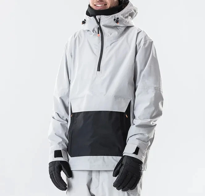 Custom Anorak Windbreaker Hoodie Ski Pullover Jacket Warm Waterproof ...