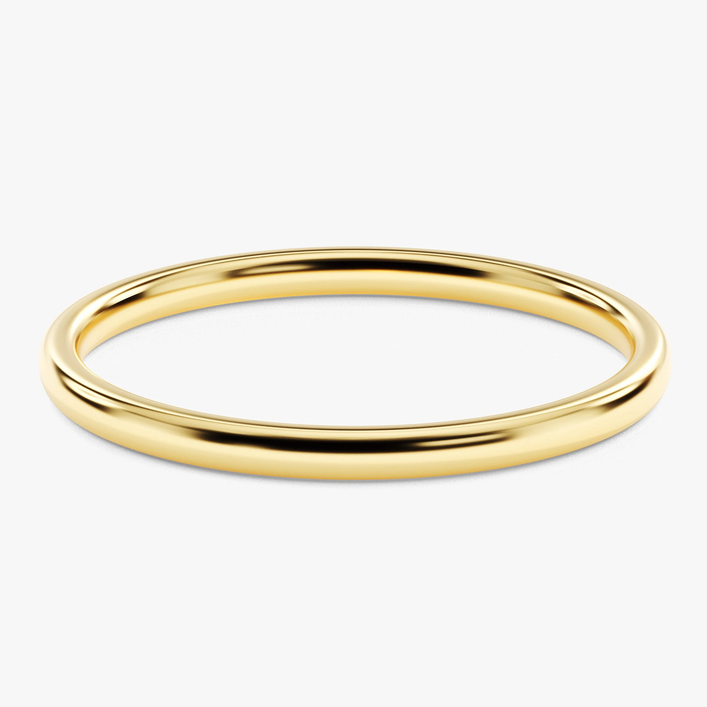 Simple 14K Solid Gold Ring - Minimalist Wedding Band