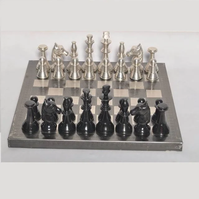 Designer Brass Chess Set Premium Metal Chess Set Personalized Chess ...