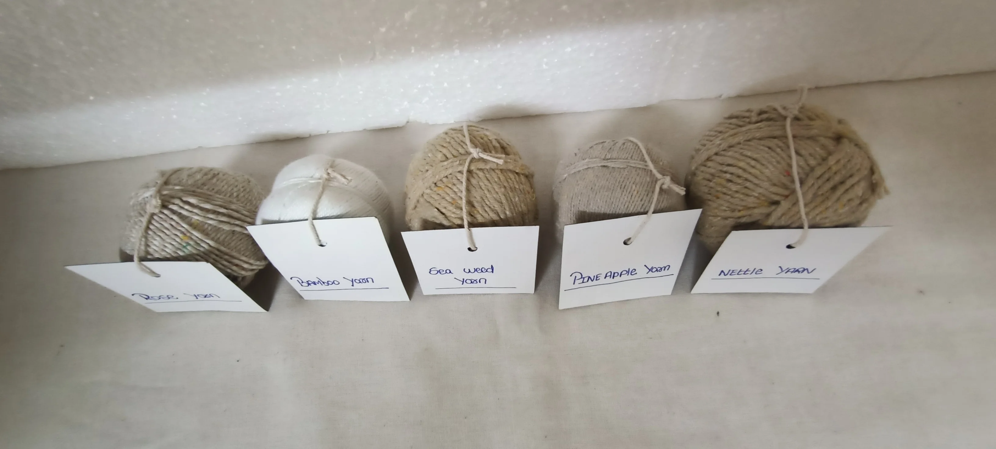 Custom-Made Natural Fiber Silk Yarn Including Banana Bamboo Sea Weeds ...