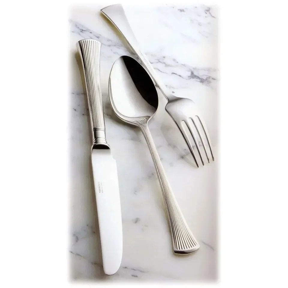Restaurant Cutlery Set Stainless Steel Spoon Fork And Knives With Brass ...
