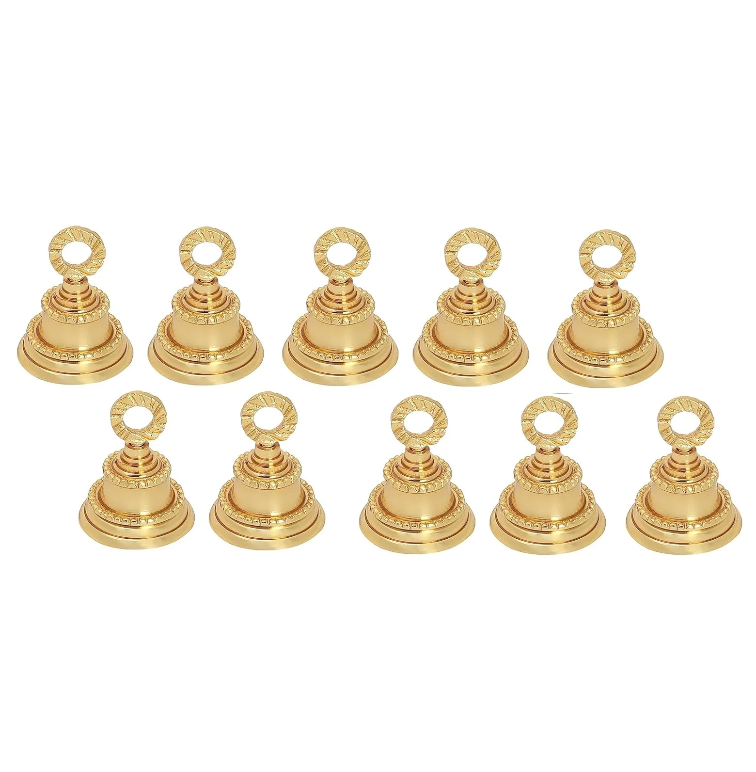2 Inch Height Indian Brass Bells Jingle For Home Door Decor Crafts ...