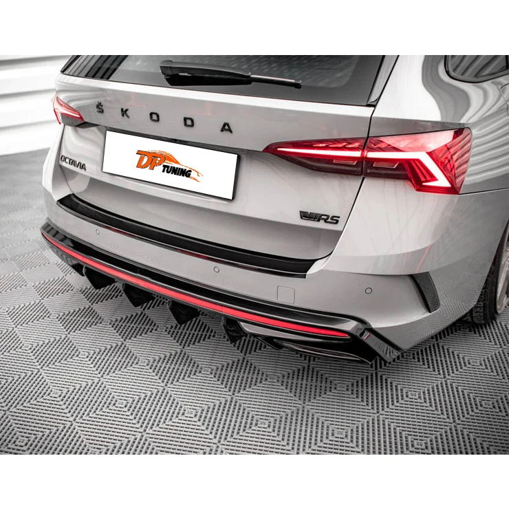 Skoda Octavia RS MK4 2020 MX Design Rear Diffuser Splitter