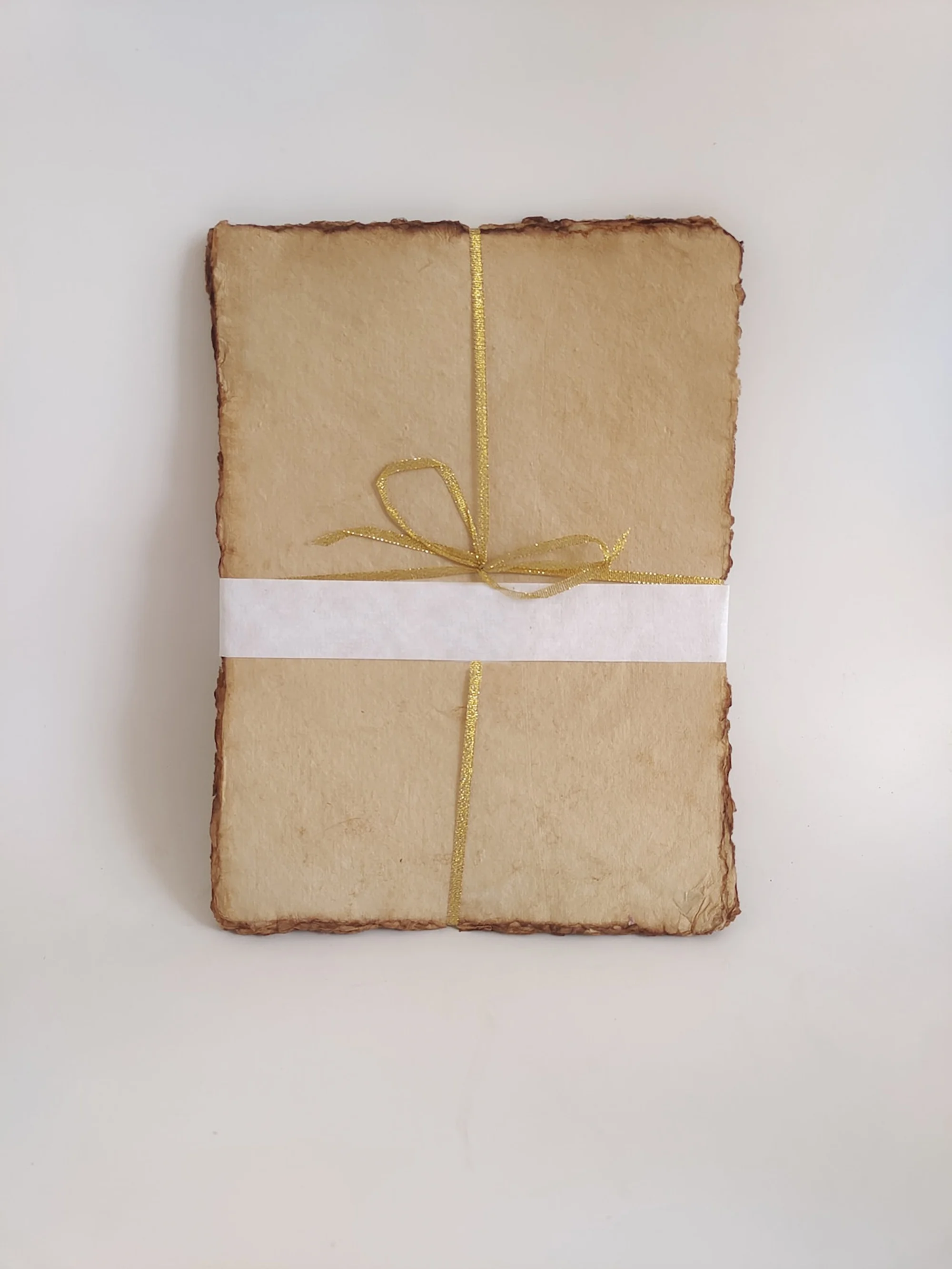 A4 A5 Brown Deckle Edge Cotton Rag Handmade Paper 200 Gsm Eco-friendly ...