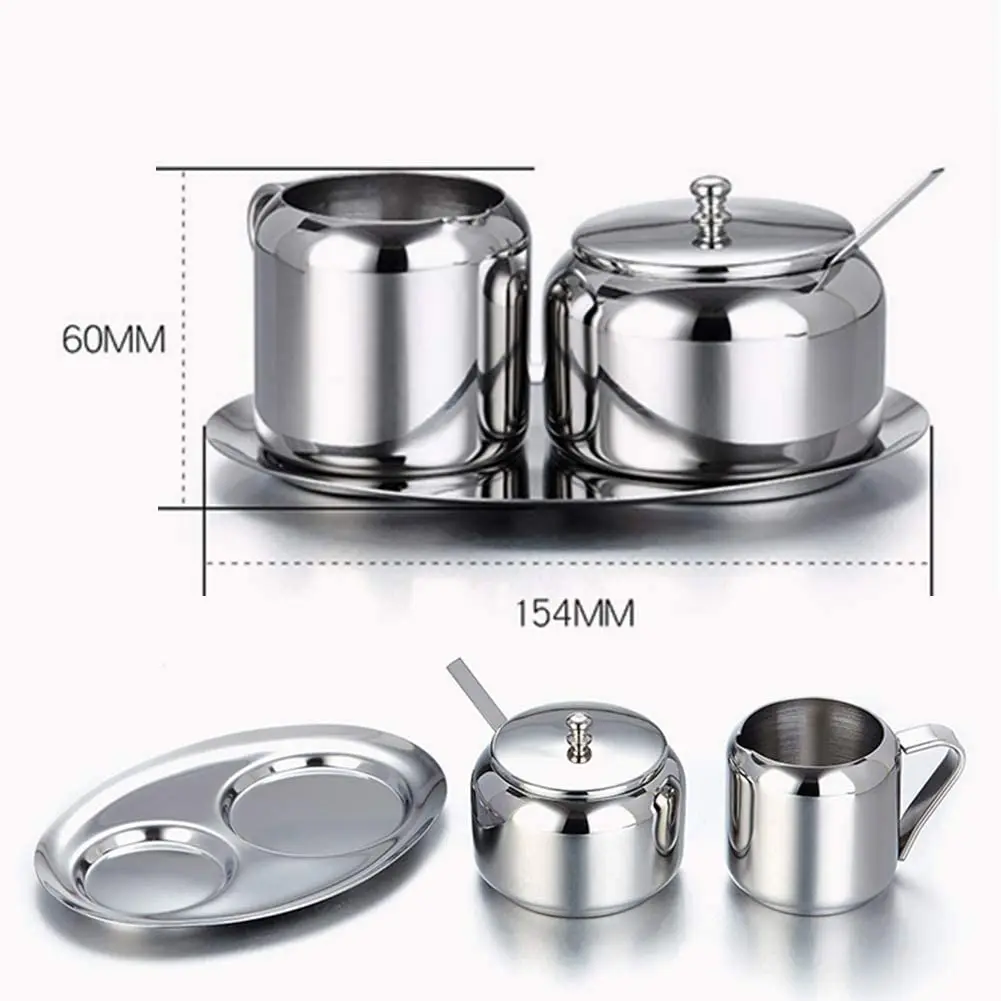 Screw Top Lid Stainless Steel Metal Sugar Canister With Antique ...
