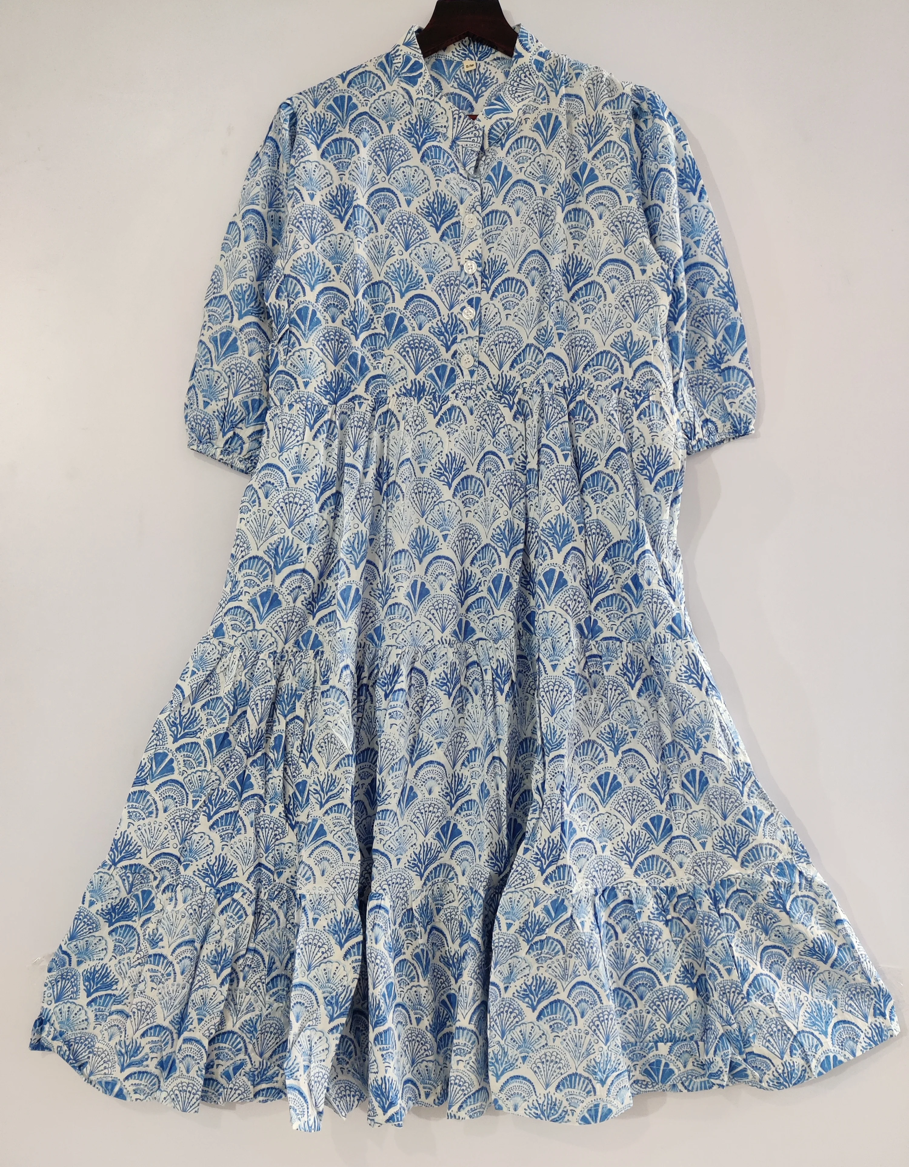 Hand Block Printed Summer Dress Cotton Floral Print Handmade In India ...