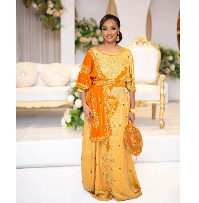 Exquisite Somali Bridal Dirac With Embroidered Detail Perfect For ...