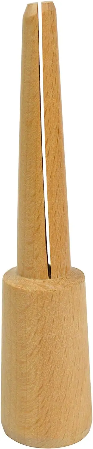4" Split Wooden Mandrel Spindle W/slot For Holding Emery Sheets Jewelry ...